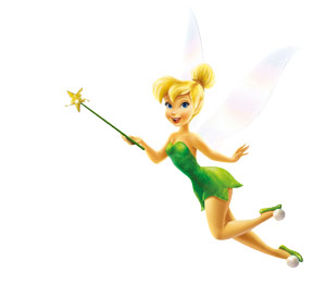 Tinkerbell With Wand Clip Art