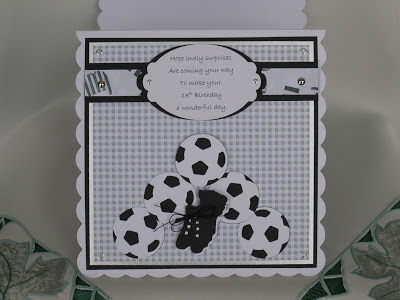 Craftyliz's Creations: Football card for a Teenager