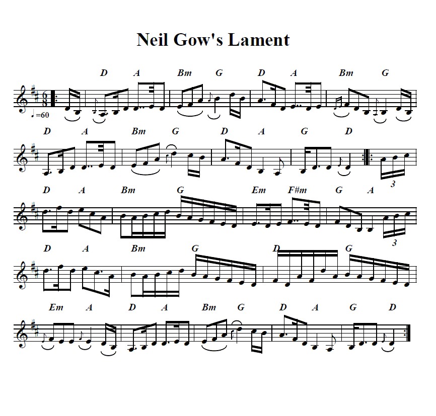 Bouzouki GDAE: Neil Gow's Lament for his Second Wife