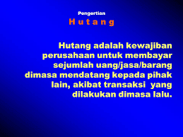 Pengertian Hutang