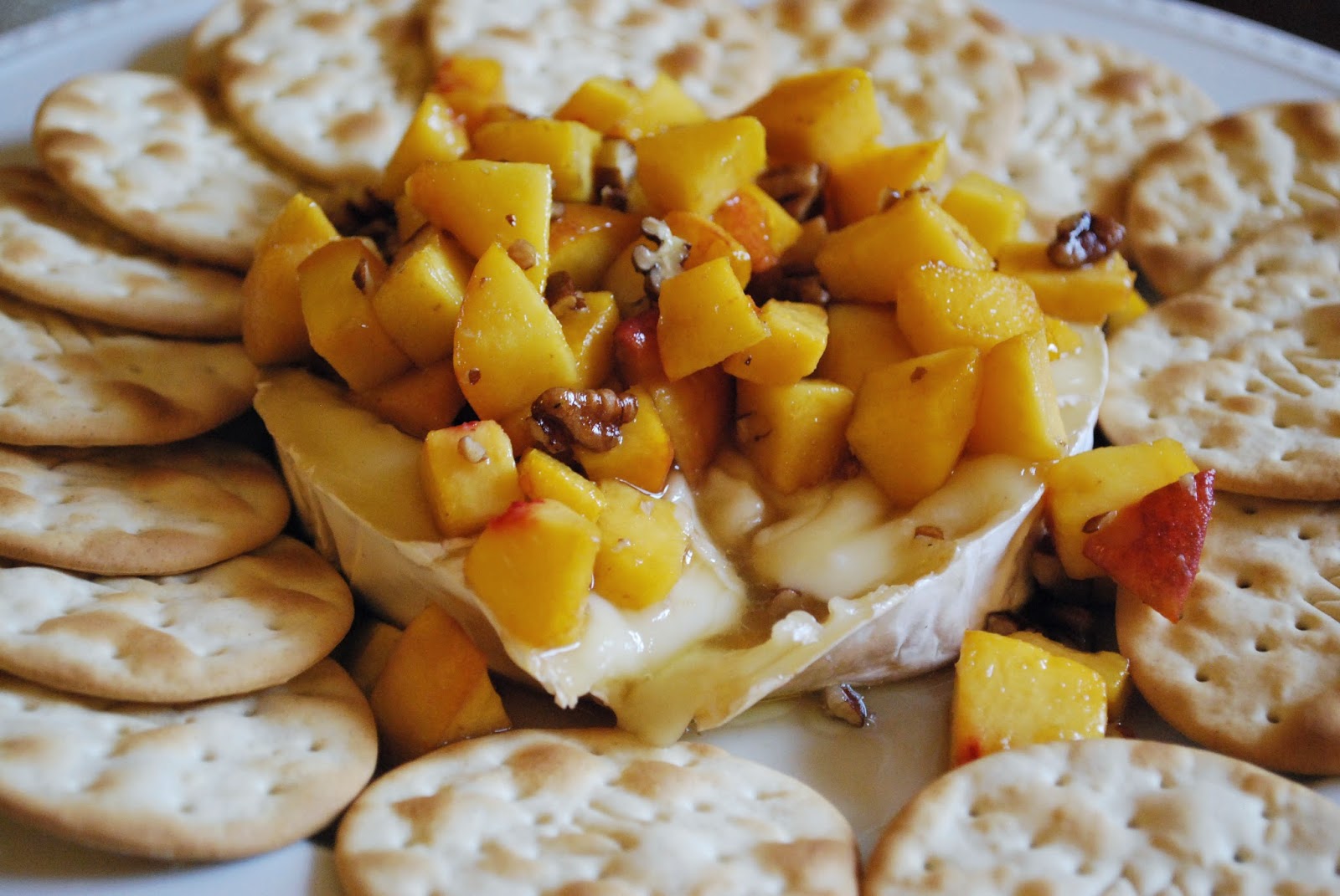 Peach & Pecan Baked Brie | Bevy Richmond