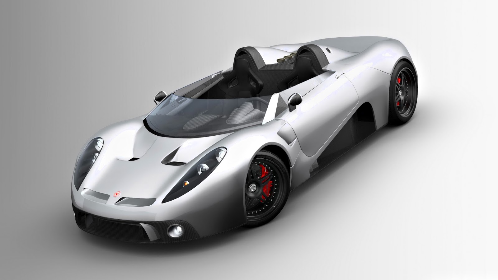 wallpapernarium: Un auto único color gris metal