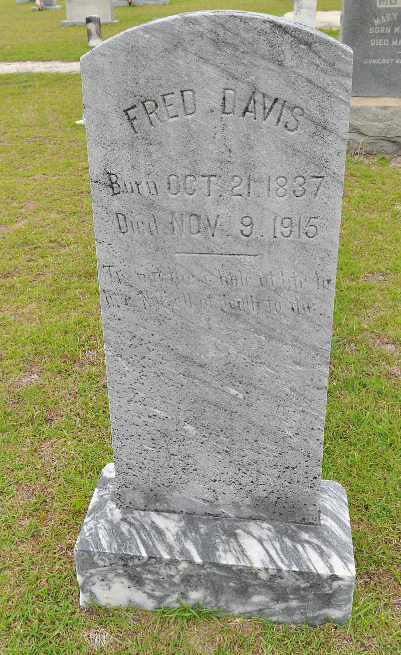 Carolina Family Roots: Tombstone Tuesday - Richard Frederick "Fred" Davis
