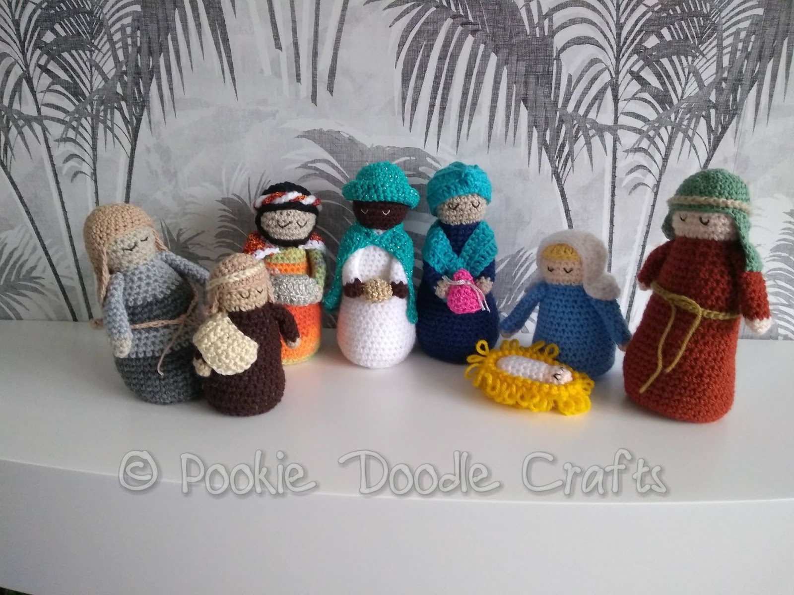Pookie Doodle Crafts: Nativity Crochet Figures Set Amigurumi