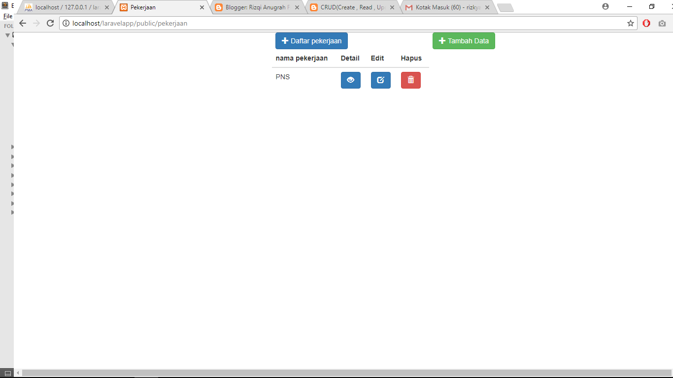 Buat Crud Sederhana dengan Framework Laravel 5