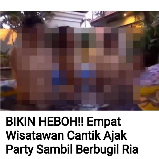 Video Bokep 4 Bule Ajak Ria ASD untuk berenang & bugil bareng - video skandal panas Indonesia