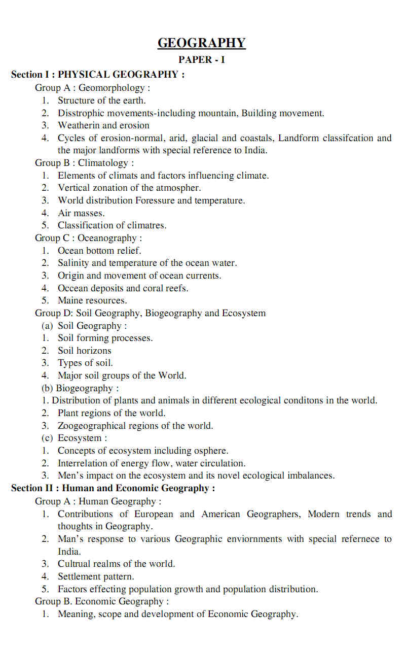 SYLLABUS MAINS Geography Optional syllabus-mains-geography-optional