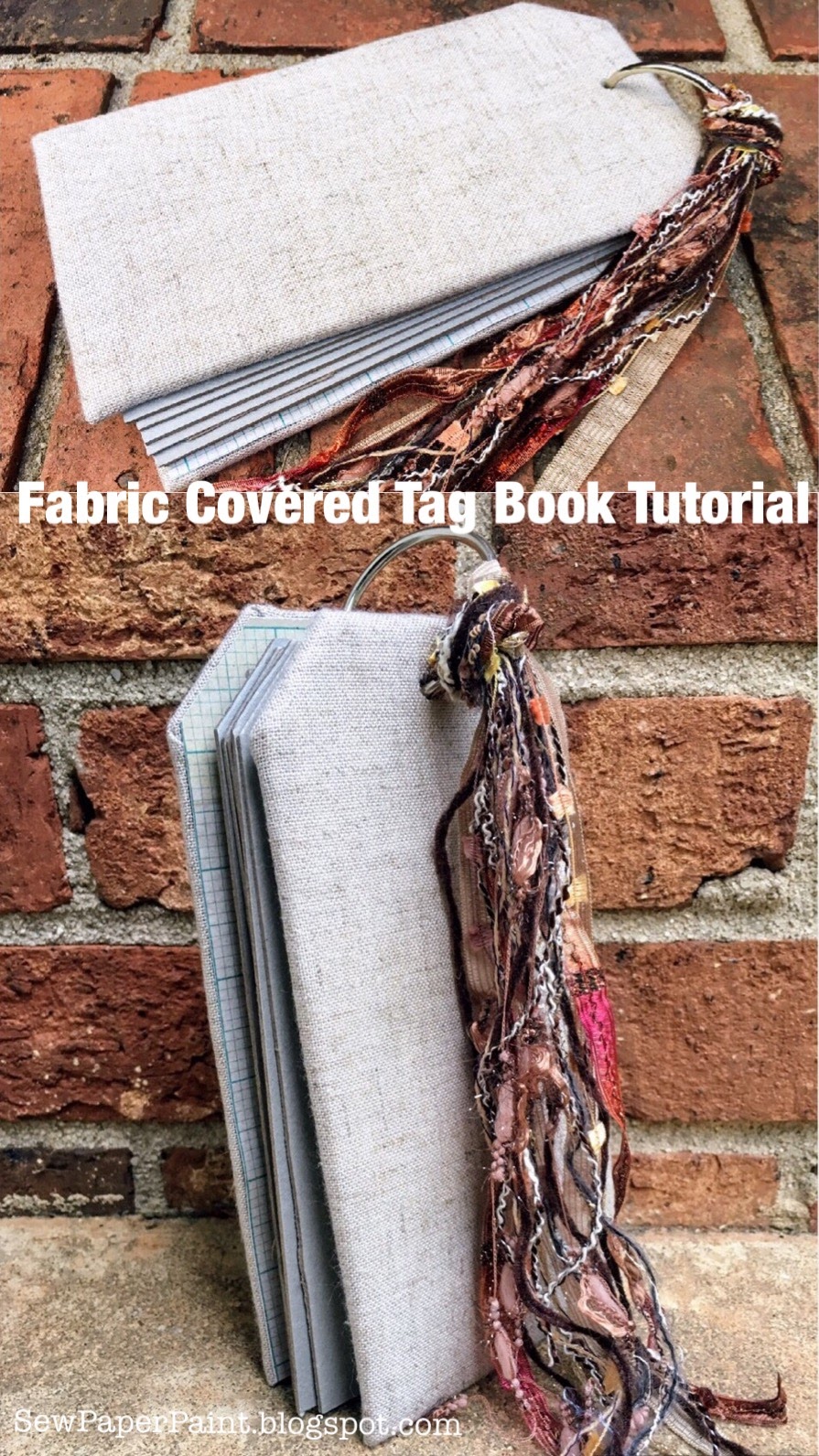 Stamps and Stencils : Fabric Covered Tag Book Tutorial