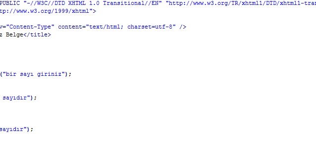 İlk Javascript Örneği - BİLİŞİM DERSLERİ
