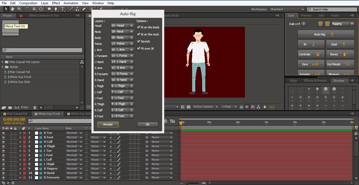 Introduction to Rigging with DUIK Tools | DFX-ology