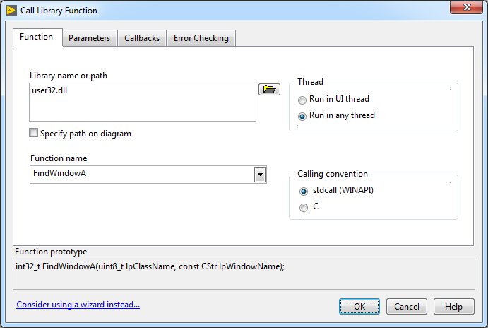 Labview Materials Tips And Tricks Get Window Handle Reference Using Windows Api