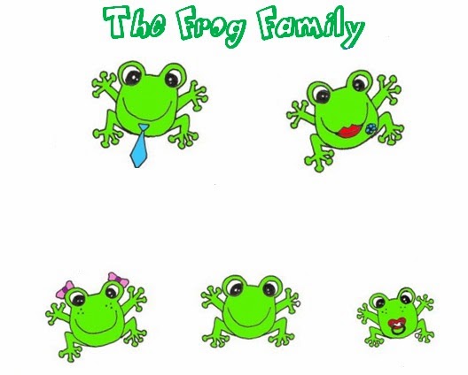 Join and enjoy English: THE FROG FAMILY