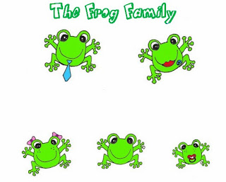 Join and enjoy English: THE FROG FAMILY