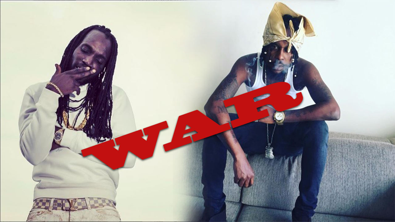 Popcaan The Unruly god, and Mavado " The Gully God" Now at war. - T|E|F