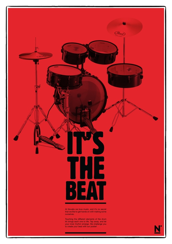 Printed paper poster that's an interactive drumkit - New Touch ...