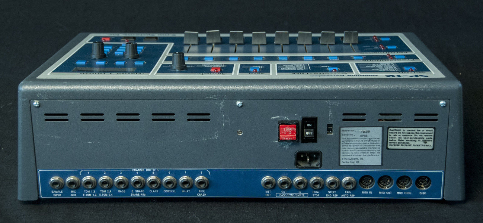 MATRIXSYNTH: Emu SP-12 TURBO RHYTHM SAMPLER W/DISC DRIVE AND DISCS