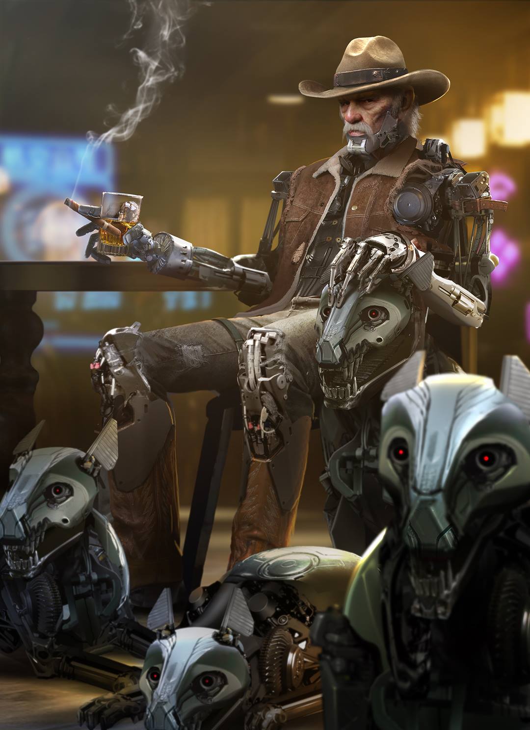 Alita: Battle Angel Concept Art by John J. Park | Computer Graphics ...