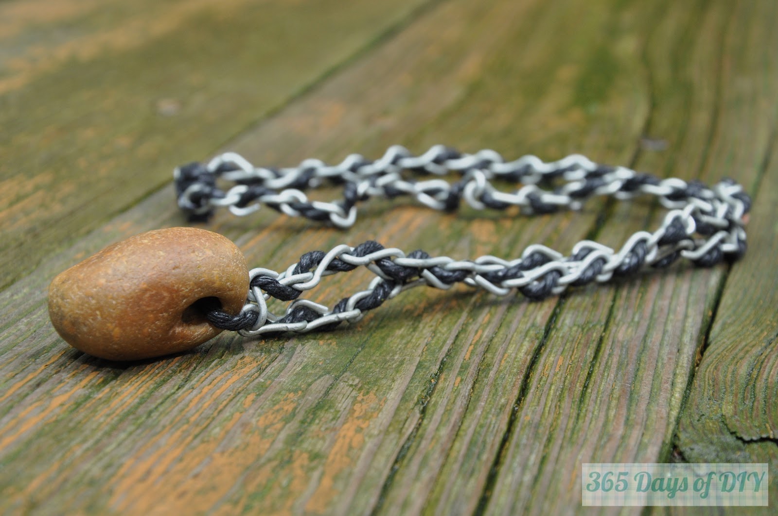 365 Days of DIY: Rock Necklace