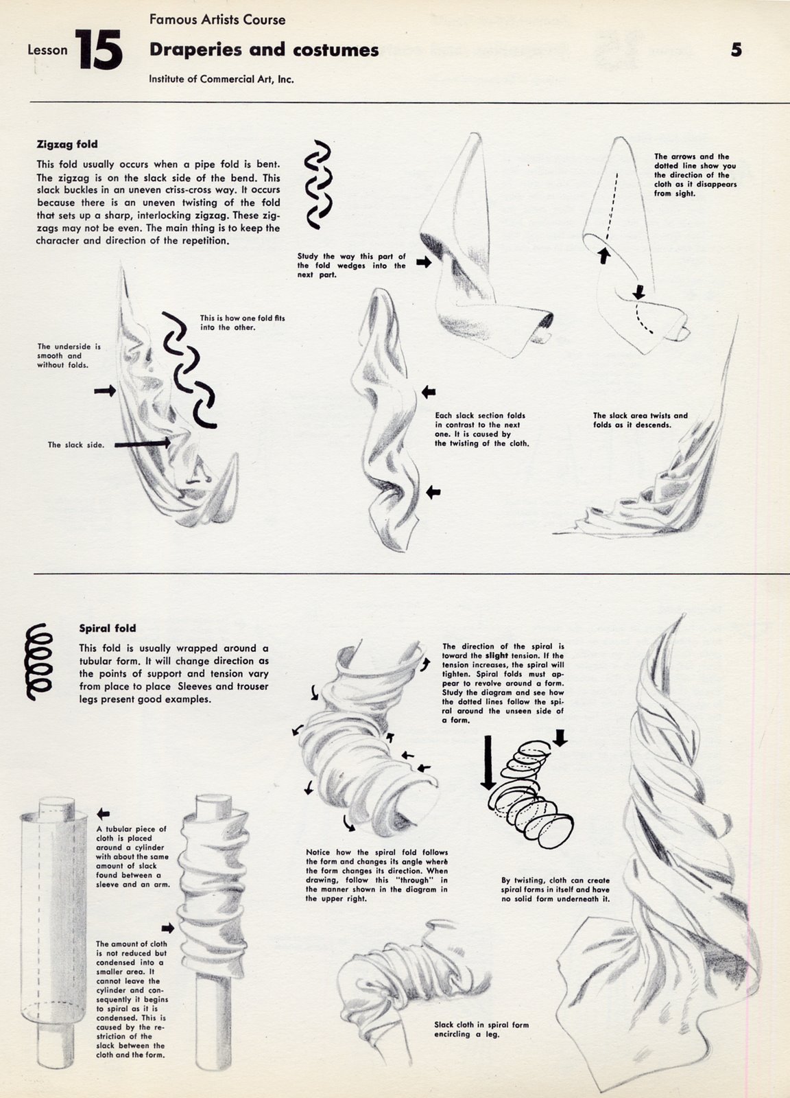 The Reference Reference: Famous Artists Course I - Drapery I
