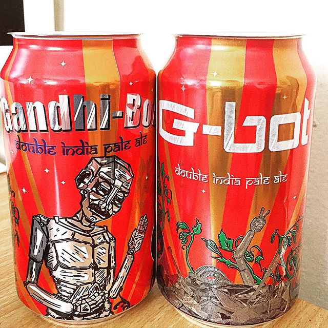 Threw Red Butter's Beer Reviews: New England Brewing G-Bot DIPA