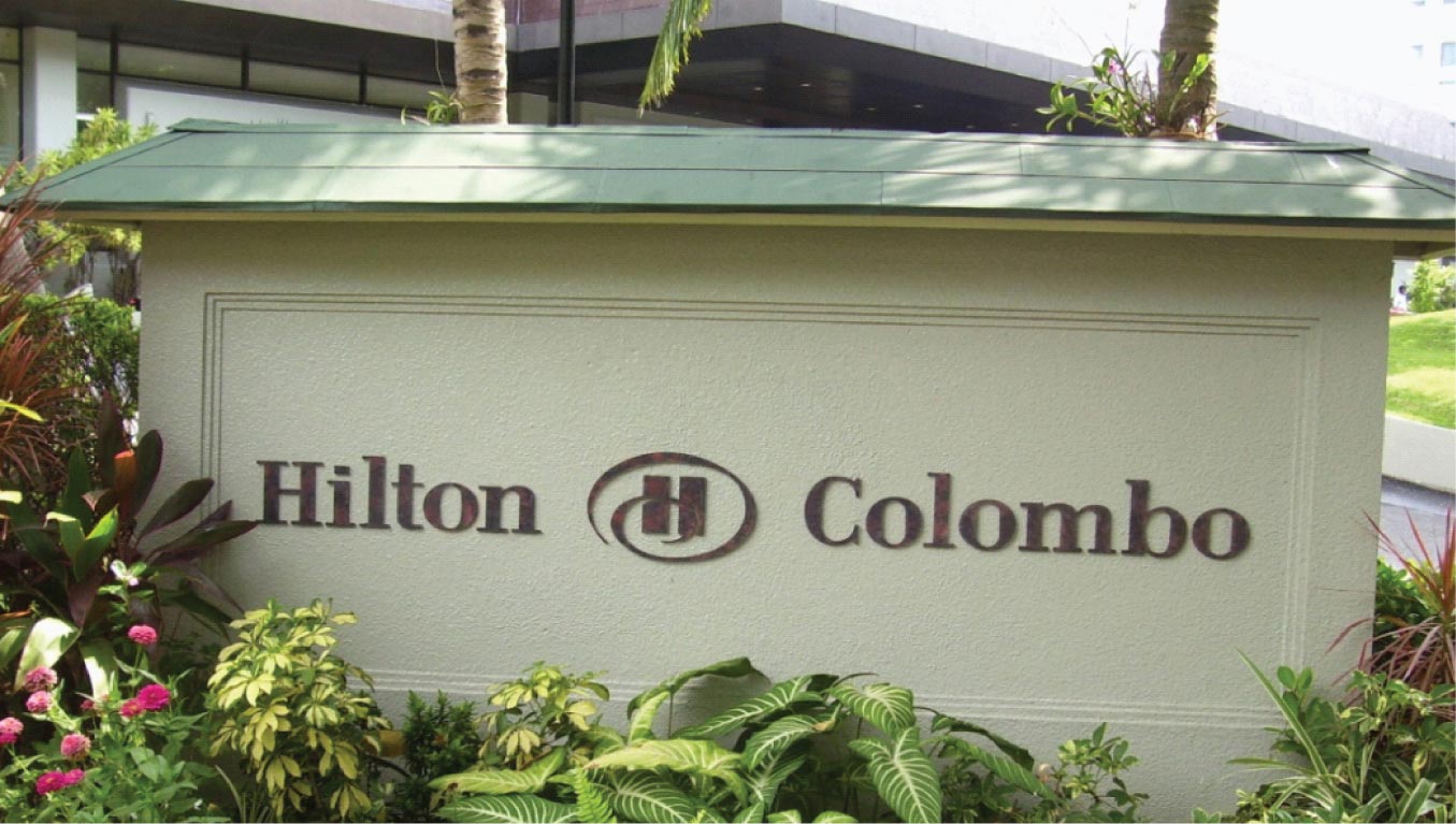 The Consultancy: Acrylic Sign done for Hilton Colombo