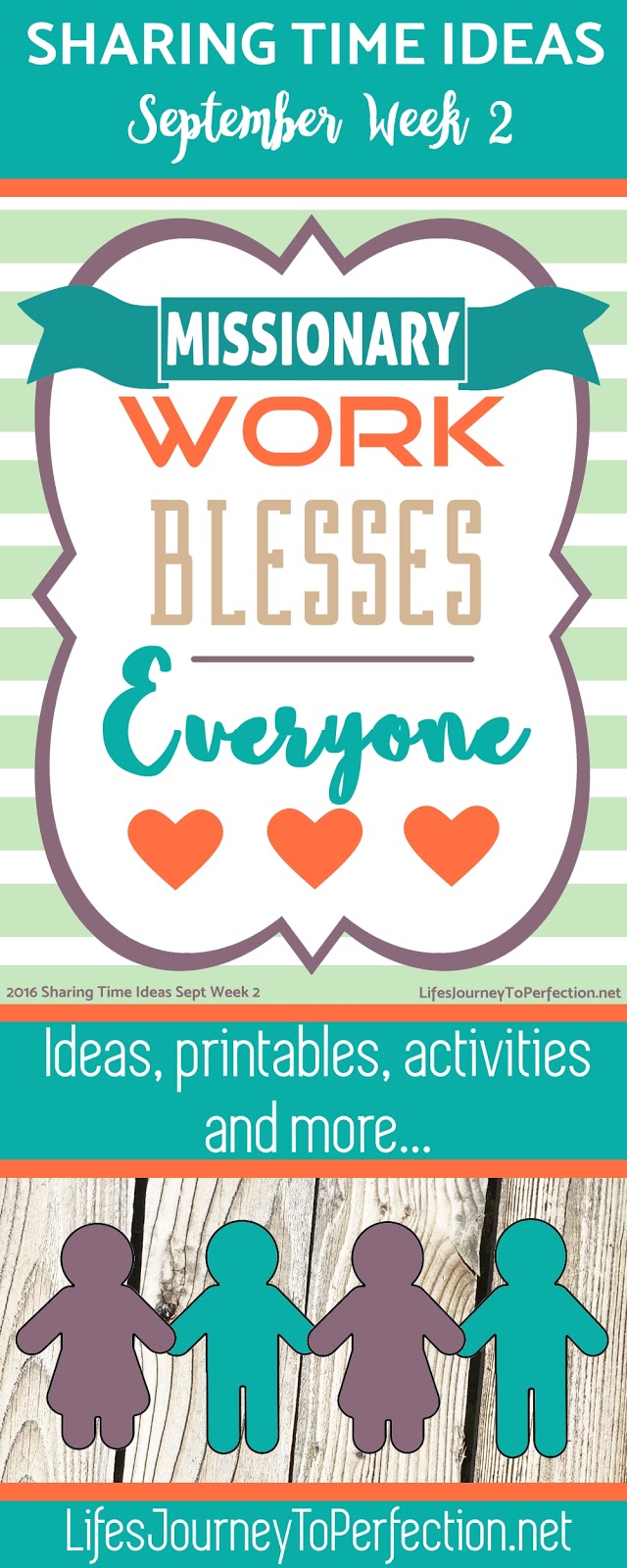 Life's Journey To Perfection: 2016 LDS Sharing Time Ideas for September ...