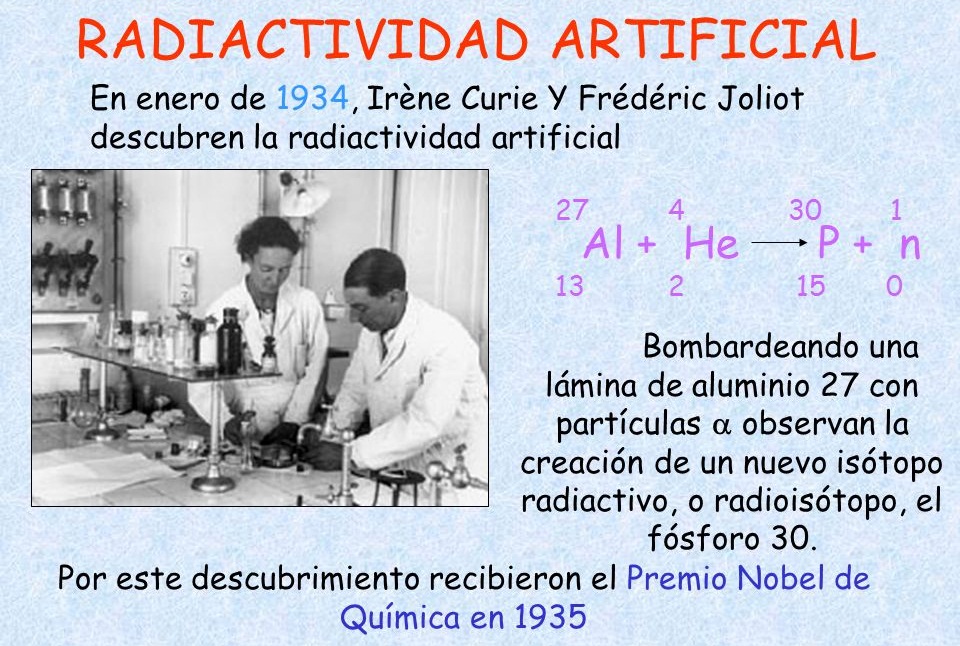 Radiactividad artificial y natural