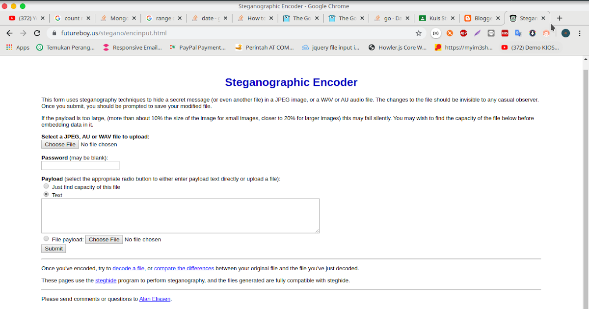 Tutorial Steganography Online