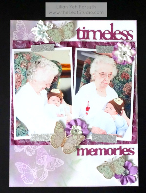 Timeless Memories 8.5x11 Scrapbook Page - The Leaf Studio