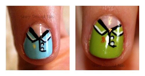 Sharp Dressed Nails: Polo Ralph Lauren Inspired Nails
