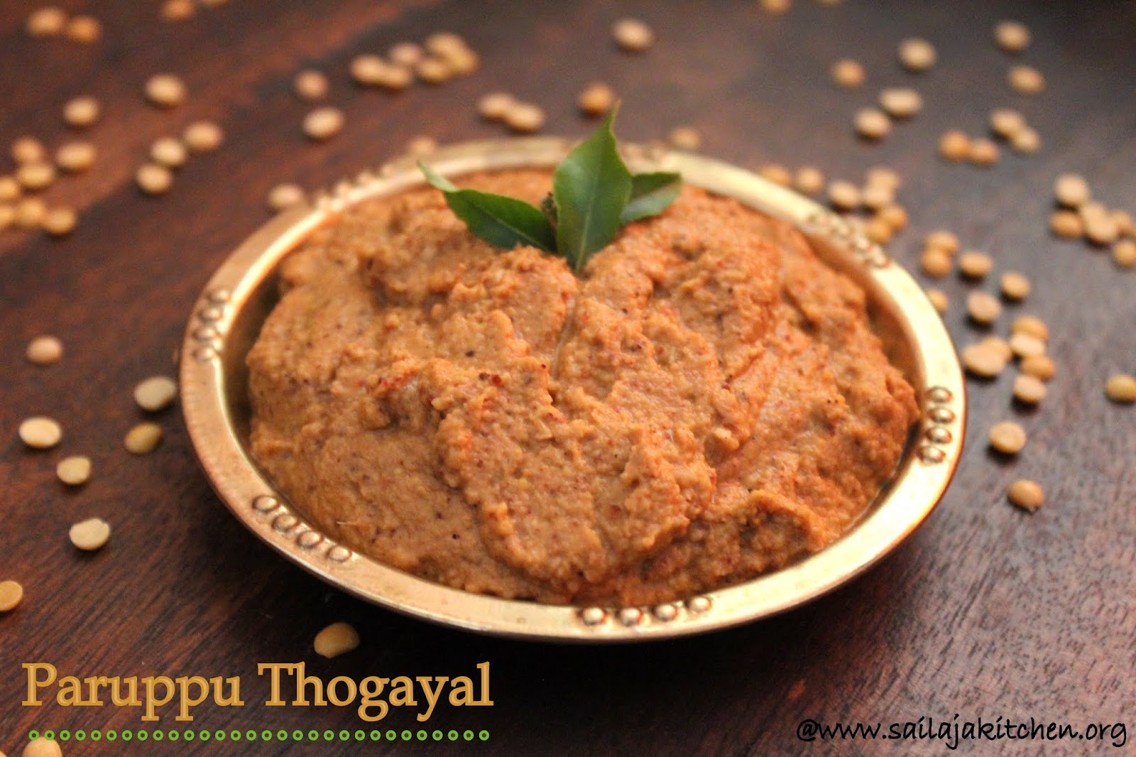 Sailaja Kitchen...A site for all food lovers!: Paruppu Thogayal ...