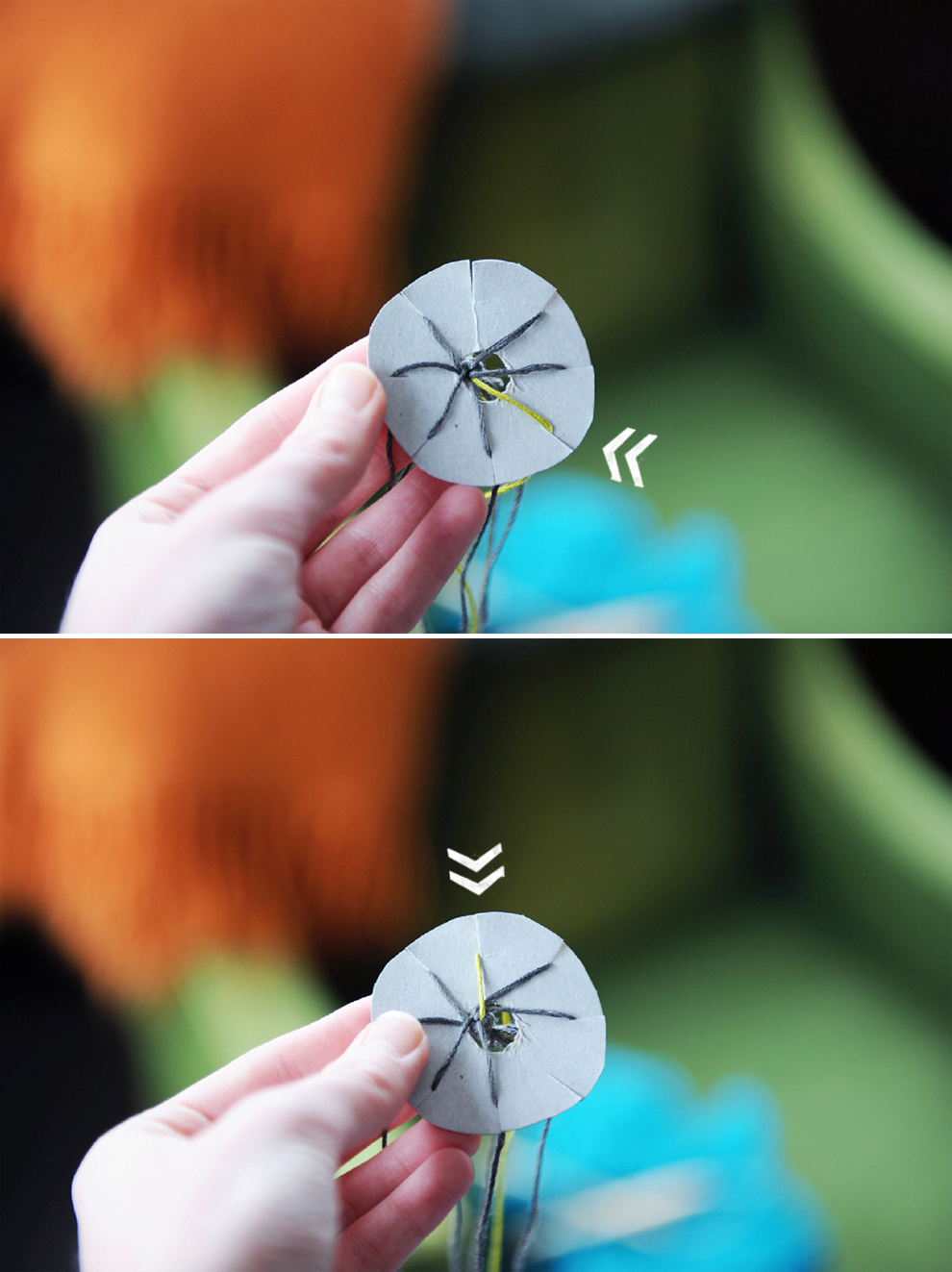 Paper Raindrops: Super easy friendship bracelet DIY