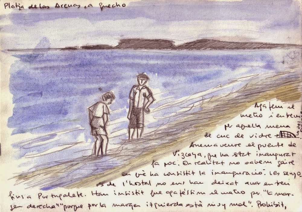 Barcelonetes: Cinquè dia del "5 days drawing challenge" - Adéu a Bilbao ...