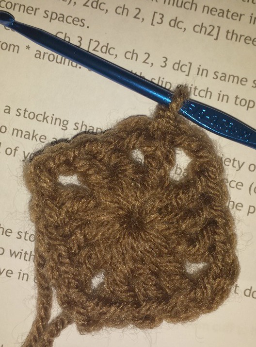 Mini Granny Square Christmas Stocking Work Up and Pattern Review