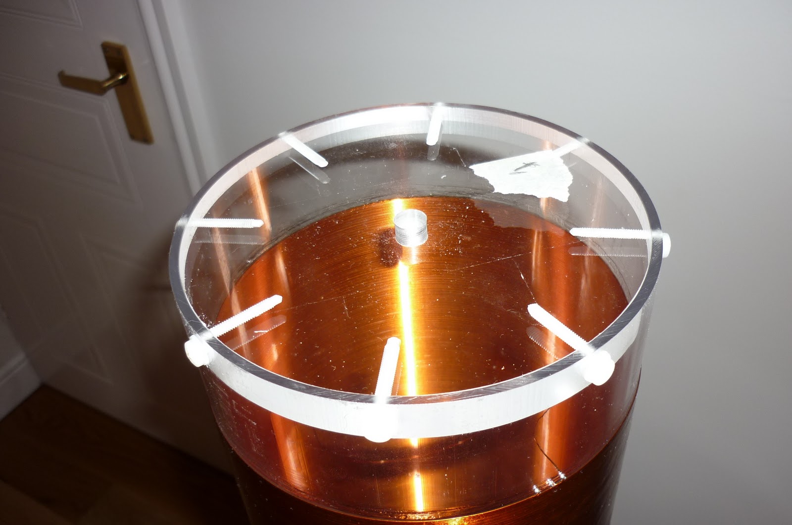 Paul's Tesla Coil Blog: Attaching the Toroid to the Secondary Coil