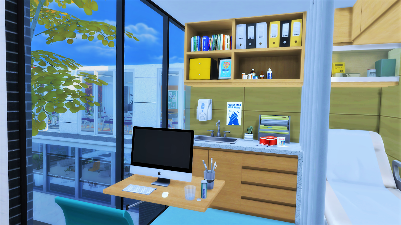 sim house design workshop: Sims 4 Rainbow High School ----- 七彩中学