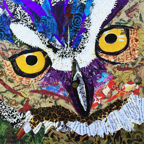 My Owl Barn: Hand-Torn Pieces of Paper Used to Make Amazing Artwork