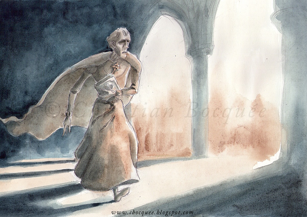 The art of Christian Bocquée: Frollo Brooding II