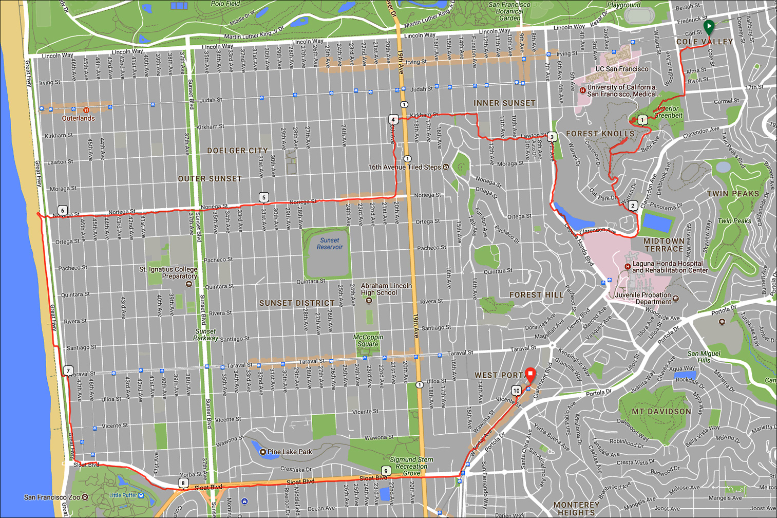 San Francisco Bay Area Photo Blog: San Francisco – from Cole Valley ...