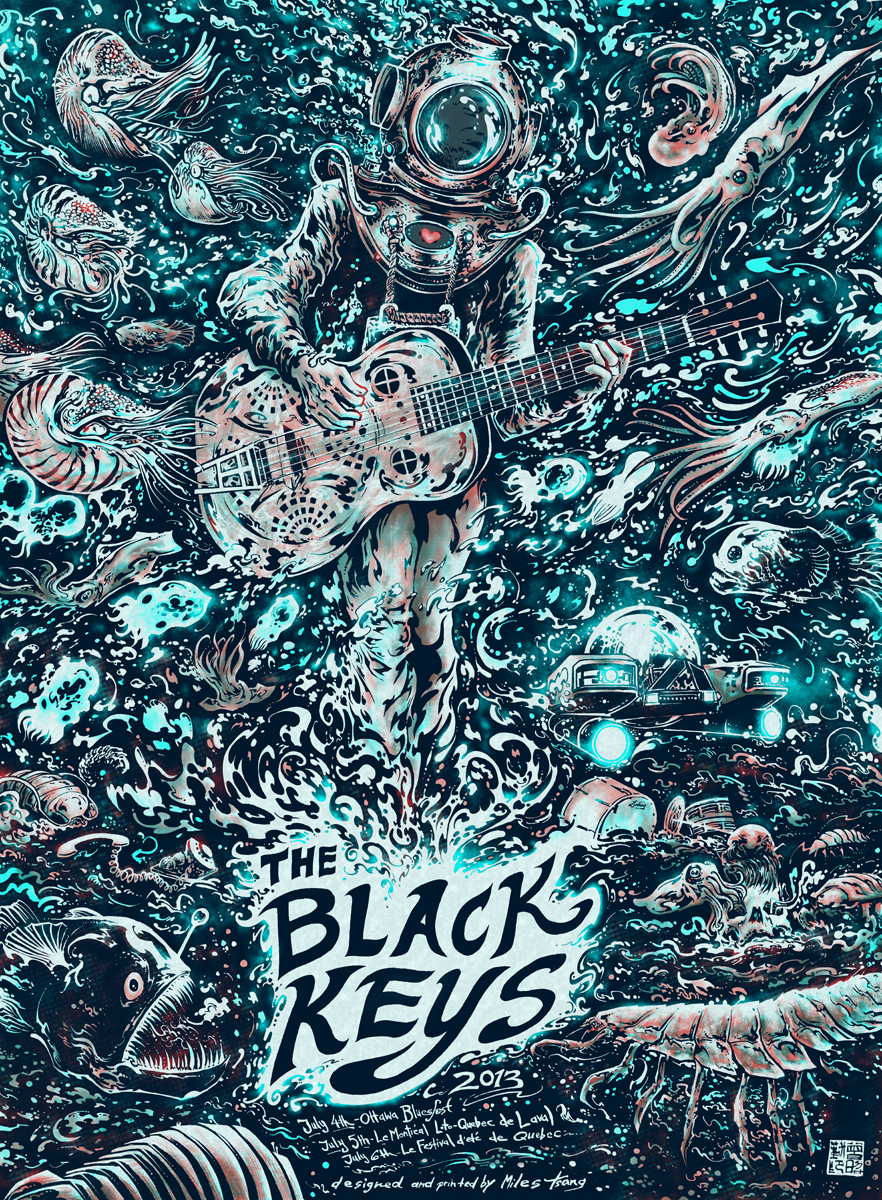 INSIDE THE ROCK POSTER FRAME BLOG: The Black Keys Canada Festival Tour ...