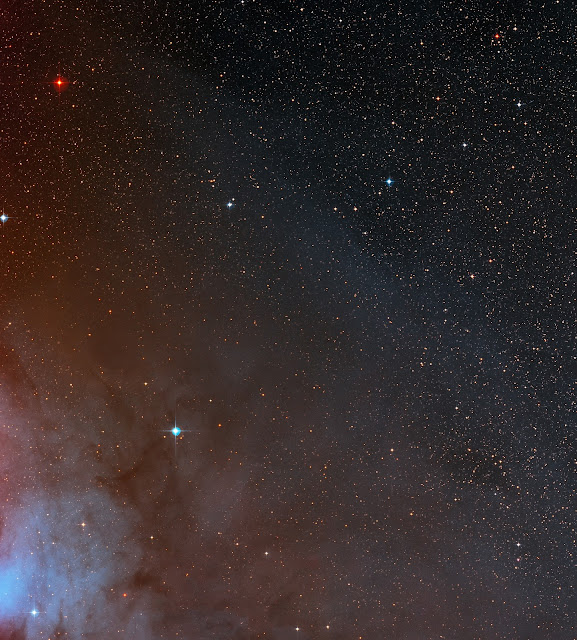 Wide-field view of the sky around the exotic binary star system AR ...