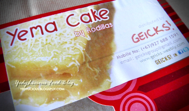 Geicks! brings Rodillas Yema Cake to Manila | YedyLicious Manila Food ...
