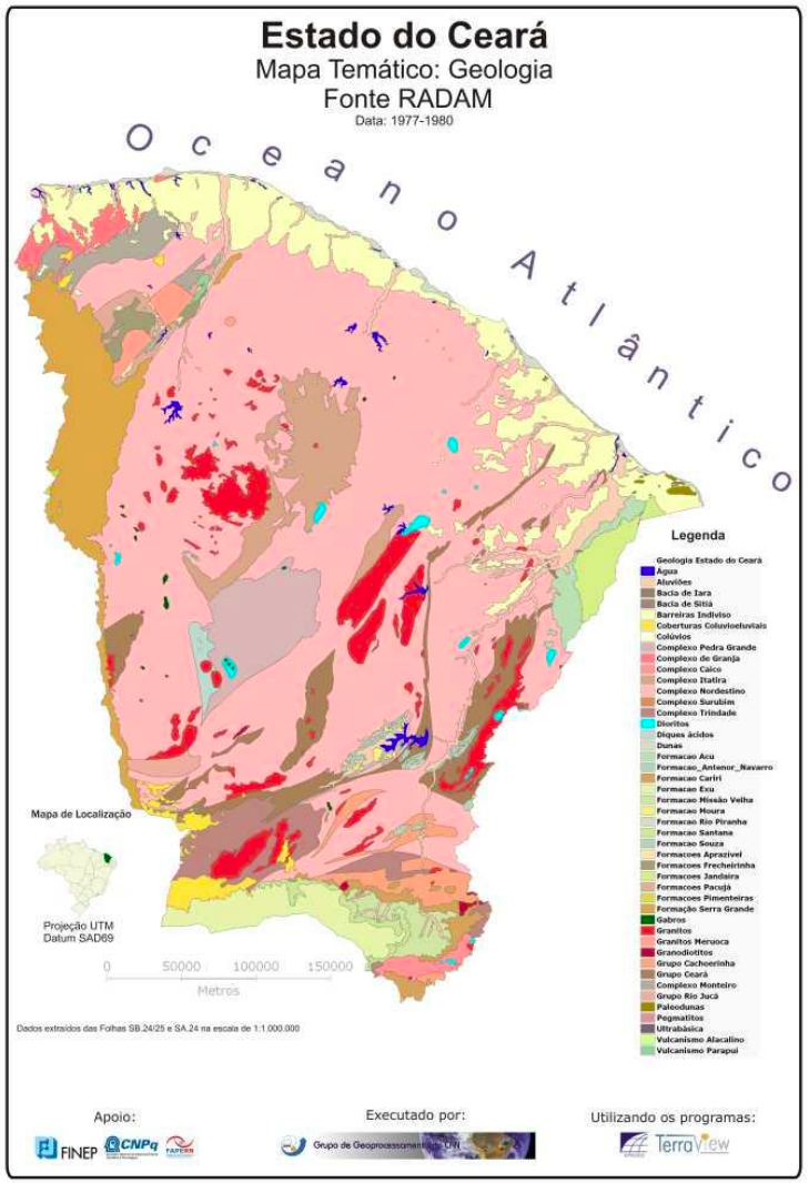 Mapas do Estado do Ceará - Fox Press™