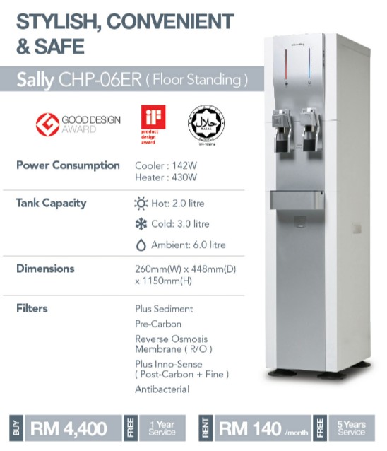 Produk Coway - Sewa/Beli: Water Purifier - Model SALLY