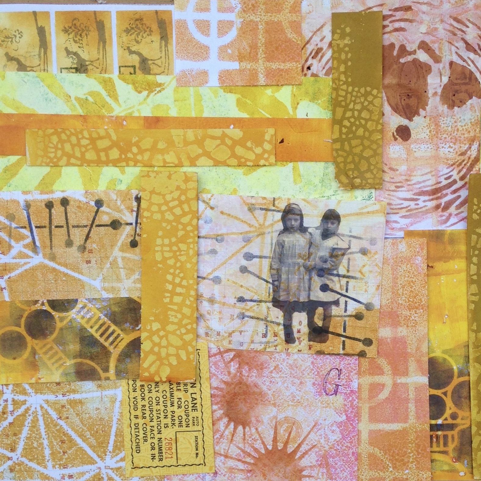 StencilGirl Talk: Stored in My Studio: Collage All The Nice Bits Together