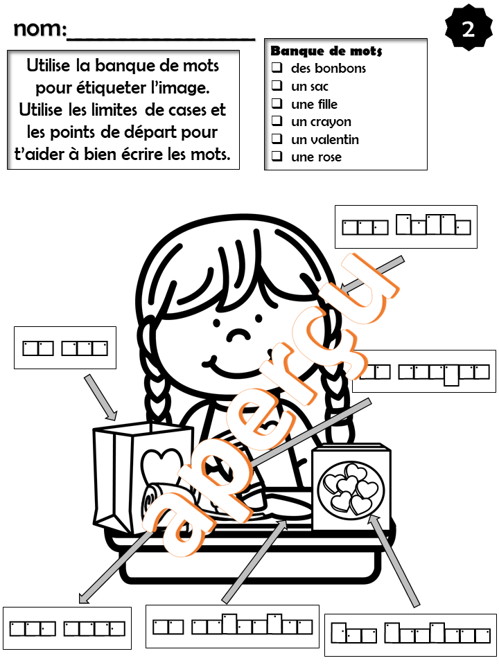 la classe de caro.: Saint-Valentin