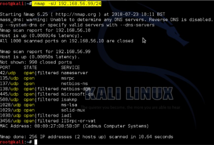 How to work with Nmap in Kali Linux