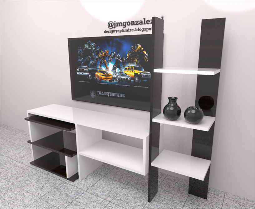 Diseño De Muebles Madera: Mueble TV Rack Minimalista | Centro ...