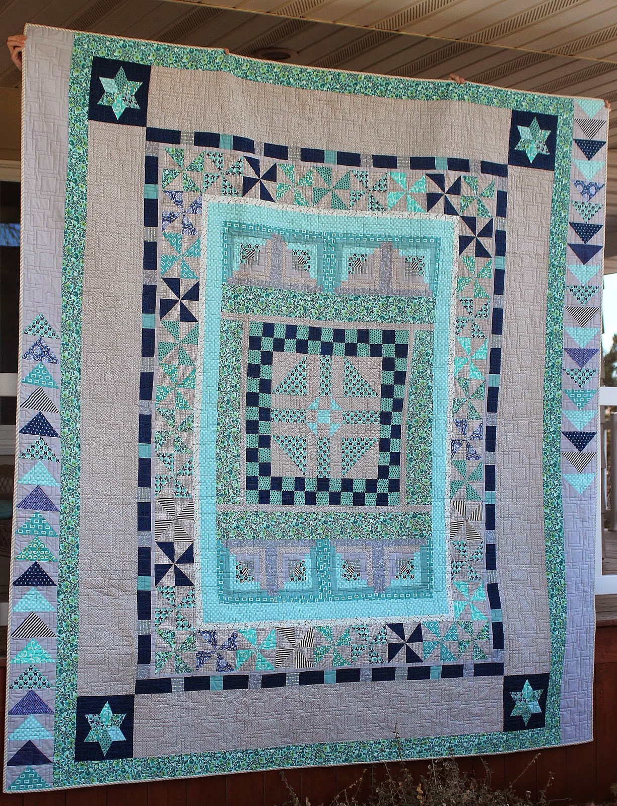 Girls in the Garden: Round Robin Quilt