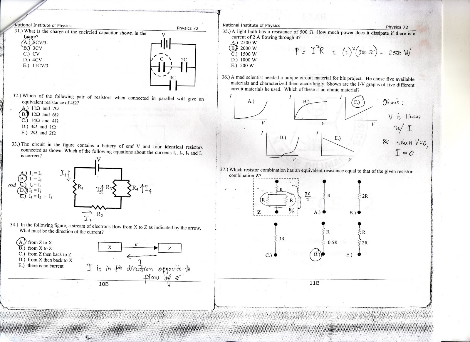 UPD Samplexes, Readings, and Materials: UPD Physics 72 First Long ...